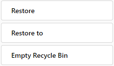 Recovering deleted documents - Online Help