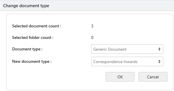 Bulk Change Document Types - Online Help