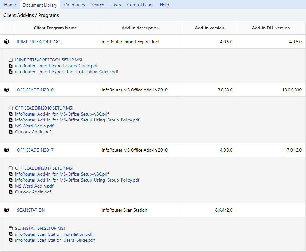 Advanced Menu - Online Help