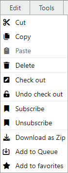 Edit Menu - Online Help