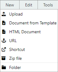 New Menu - Online Help