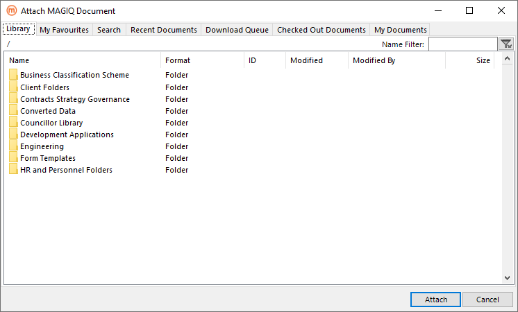 Attach Document - Online Help