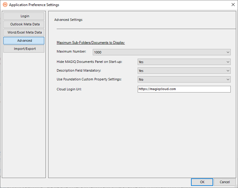 Application Preference Settings - Online Help