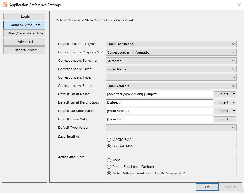 Application Preference Settings - Online Help
