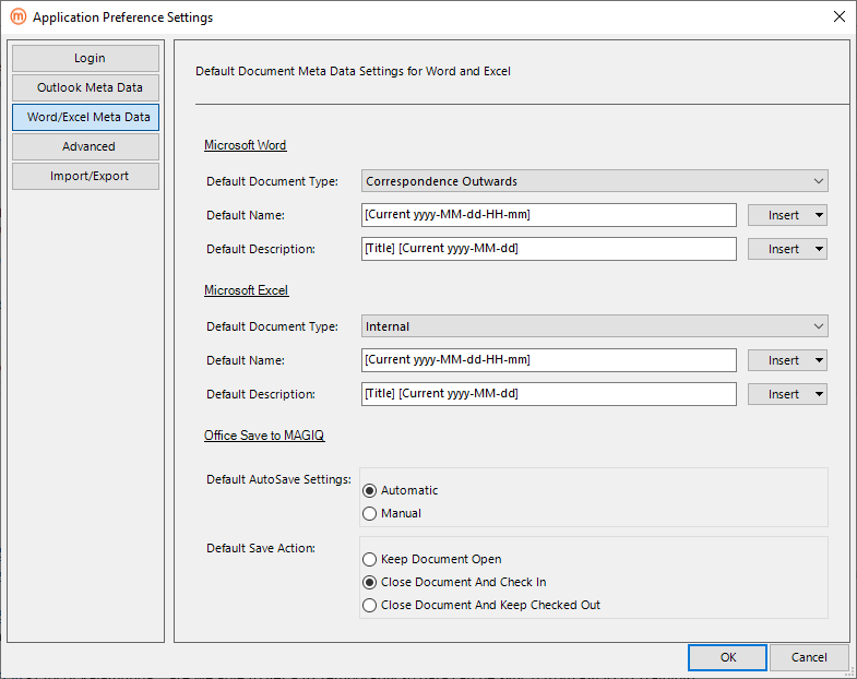 Application Preference Settings - Online Help