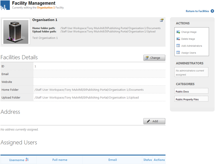 Manage Organisations - Online Help