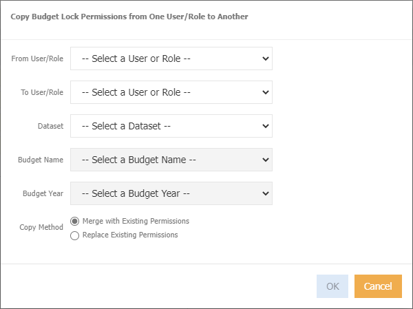 Budget Locks - MAGIQ Performance Online Help