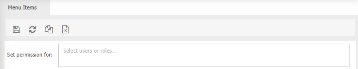 Menu Items - MAGIQ Performance Online Help