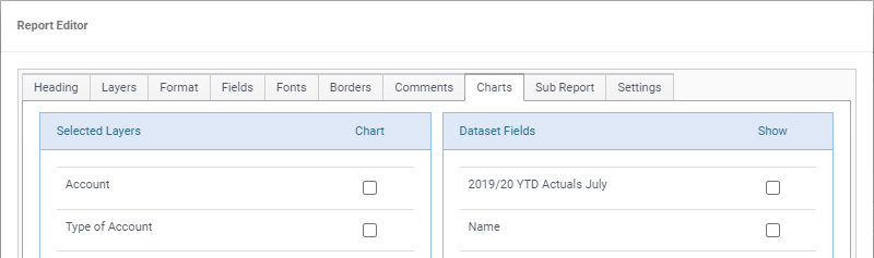 Report Editor - MAGIQ Performance Online Help