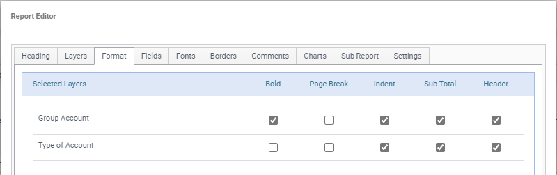Report Editor - MAGIQ Performance Online Help