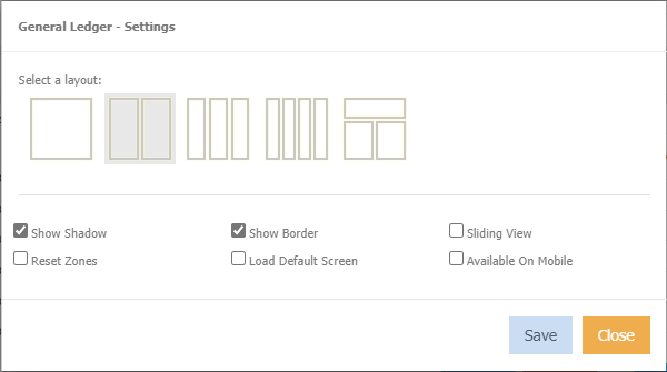 Settings - MAGIQ Performance Online Help