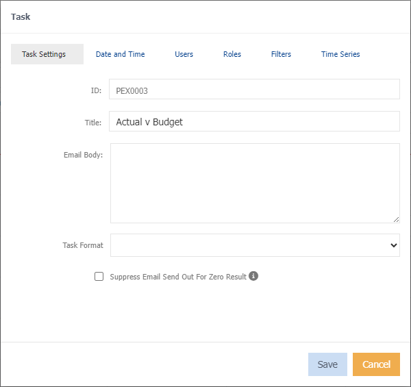 Scheduling Tasks - MAGIQ Performance Online Help